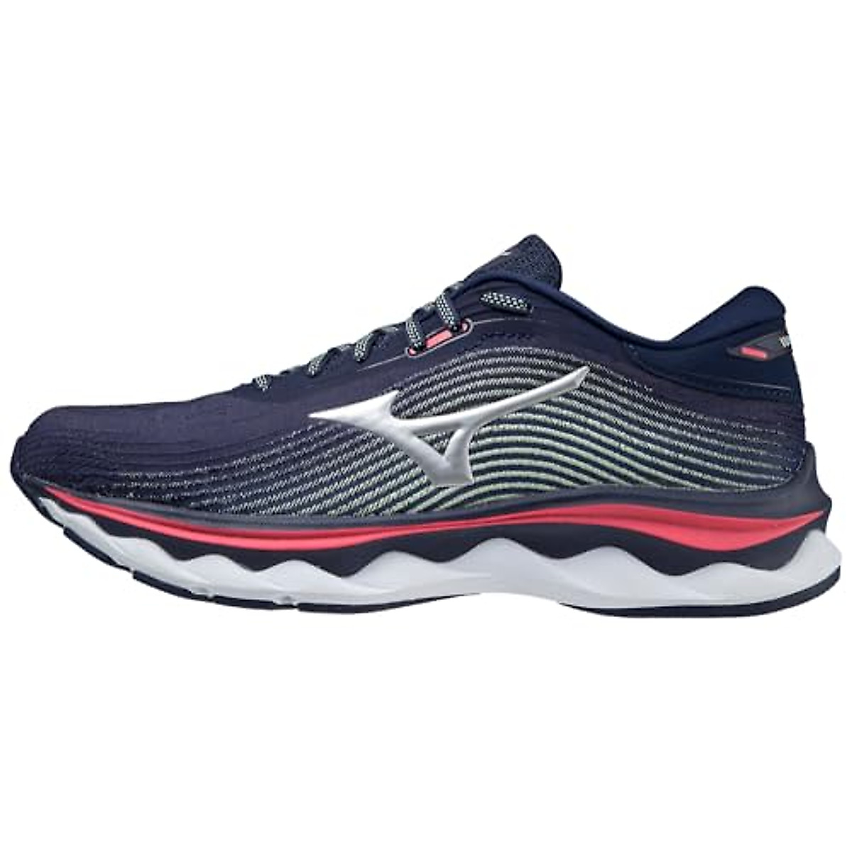 Mizuno Women's Wave Sky 5 Running Shoe, Peacoat, 9.5