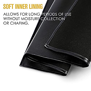 Houseables Heavy Duty Apron, Waterproof Rubber Aprons, 39x26, Vinyl, Plastic, Black, Long, Water Proof & Resistant, Thick Butcher Industrial Bib, For Dishwashing, Dishwasher, Kitchen, Dog Grooming