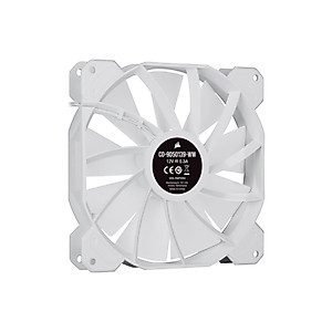 CORSAIR iCUE SP140 RGB Elite Performance 140mm White PWM Dual Fan Kit with Lighting Node CORE