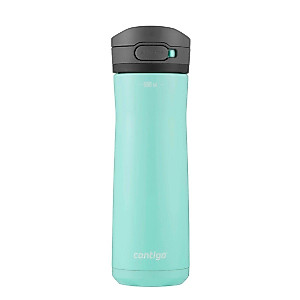 Contigo Jackson Chill Drinks Bottle, Large BPA-Free Stainless Steel Water Bottle, 100% Leakproof, Keeps Drinks Cool for up to 24 Hours; Insulated Bottle for Sports, Cycling, Jogging, Hiking, 590 ml