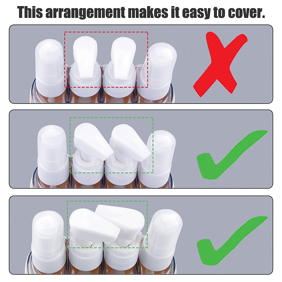 MAGORUI Travel Bottles Set for Toiletries, TSA Approved 4 in 1 Leak Proof Travel Container, Refillable Travel Accessories with Waterproof Label for Business, Personal Travel, Fun Outdoors, Pink