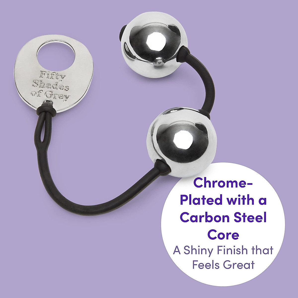 Fifty Shades of Grey Inner Goddess Silver Pleasure Balls - Exercise Kegel Balls for Women - 221g