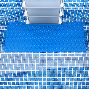 DECOHS Pool Ladder Mat- 9" x 36" Non-Slip Pool Step Mat-Protective Swimming Pool Ladder Mat for Above Ground Pools Steps Stairs Ladders (Dots-1PC)