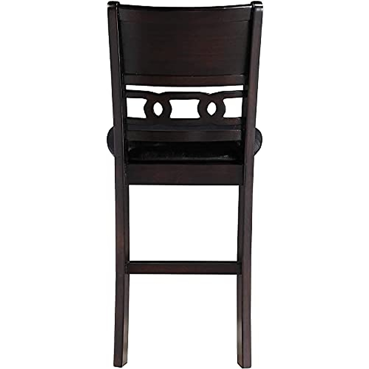 New Classic FURNITURE Gia 5-Piece Table with Four Chairs, Inch, 42" Counter Set, Ebony