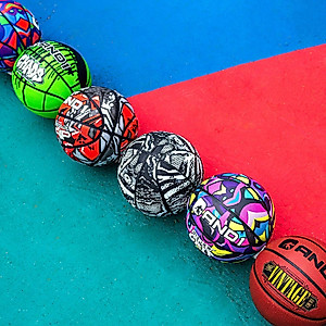 AND1 Fantom Rubber Basketball - Official Size Streetball, Made for Indoor and Outdoor Basketball Games - Sold Deflated (Pump NOT Included), Orange, Size 7