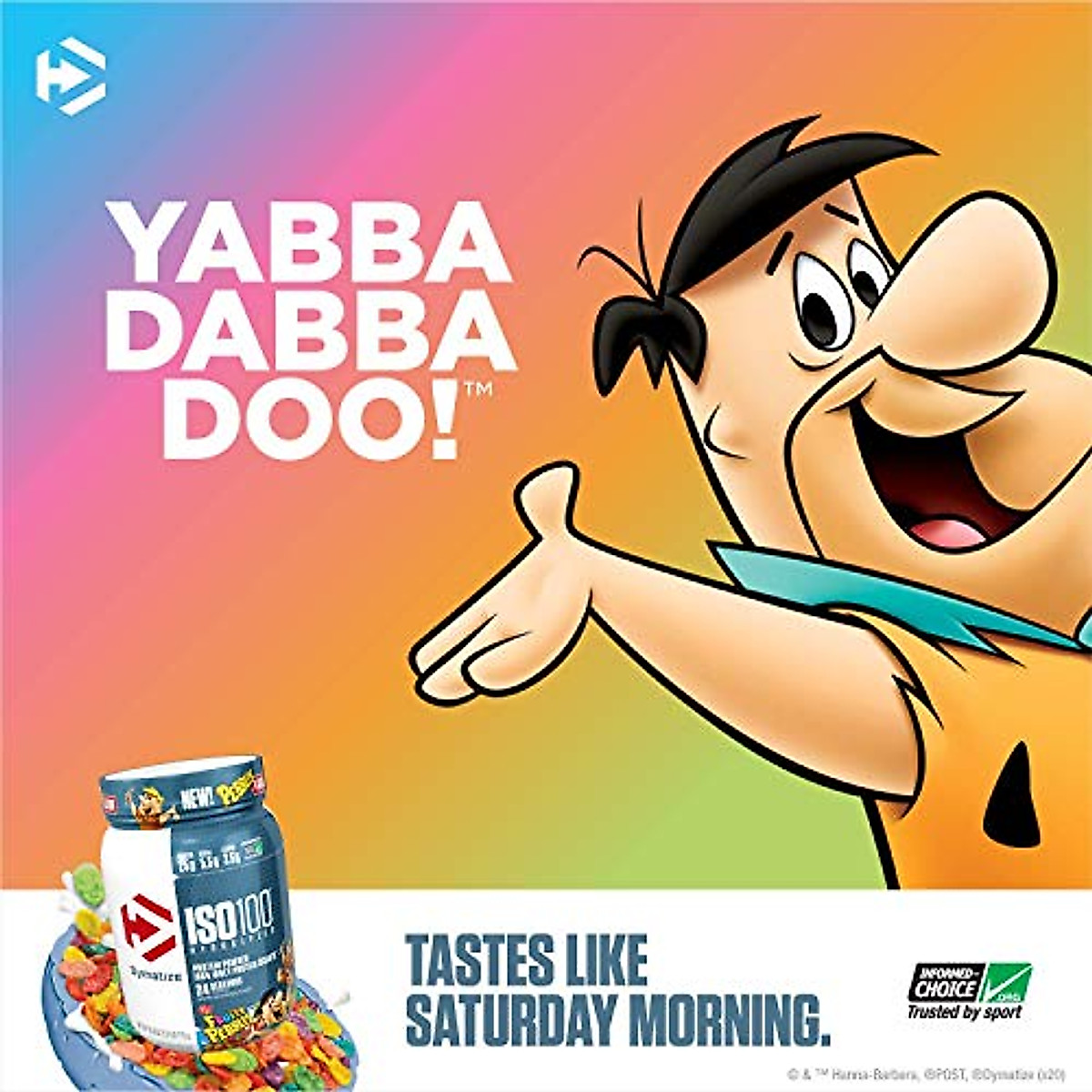 Dymatize ISO100 Hydrolyzed Protein Powder, 100% Whey Isolate , 25g of Protein, 5.5g BCAAs, Gluten Free, Fast Absorbing, Easy Digesting, Fruity Pebbles, 3 Pound