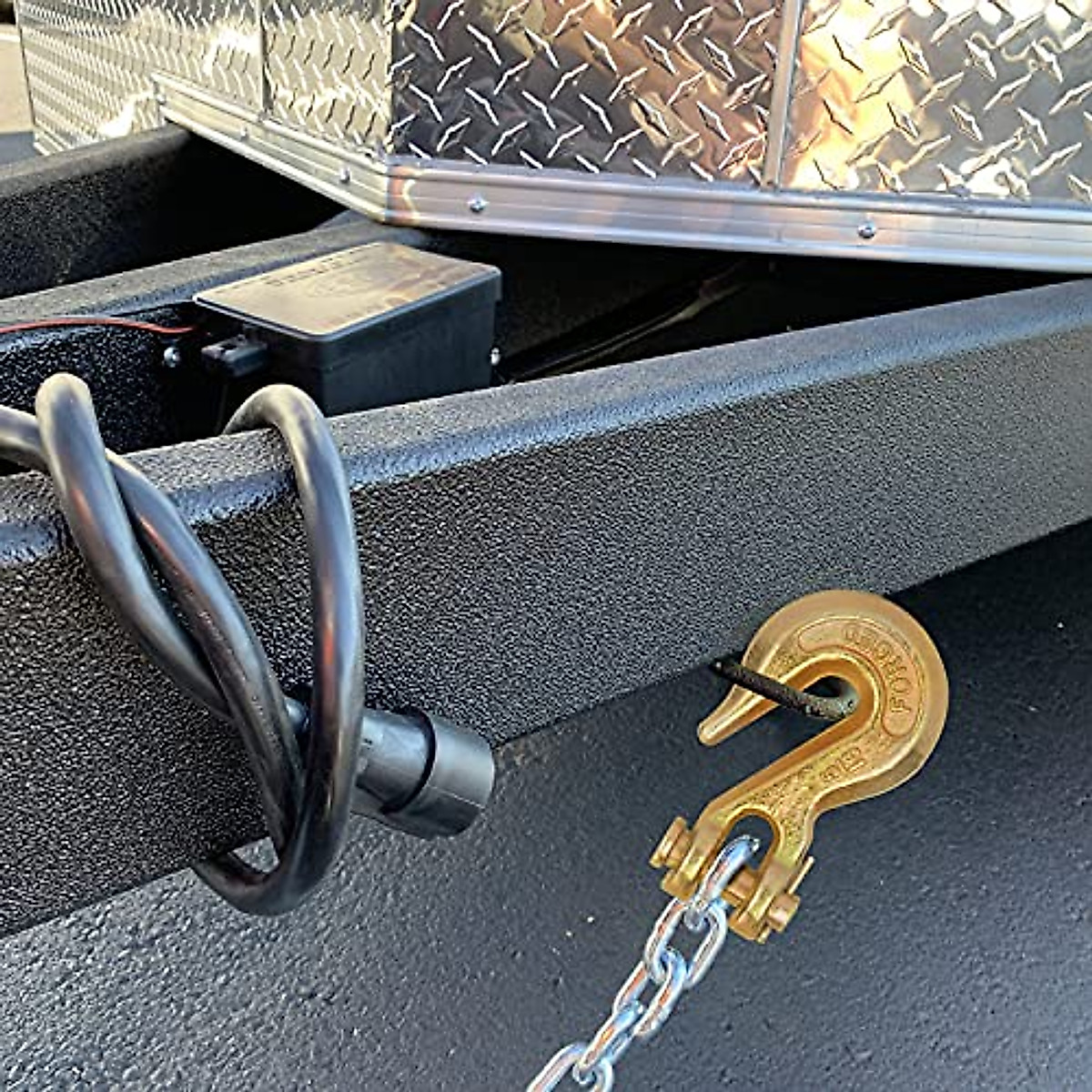 Towmavin 5/16"Clevis Hook(4Pack) Pin Clevis Rigging Tow Transport Truck Trailer Hook 5400 Lbs Working Load Limit