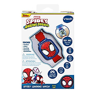 VTech Spidey and His Amazing Friends Spidey Learning Watch, Red