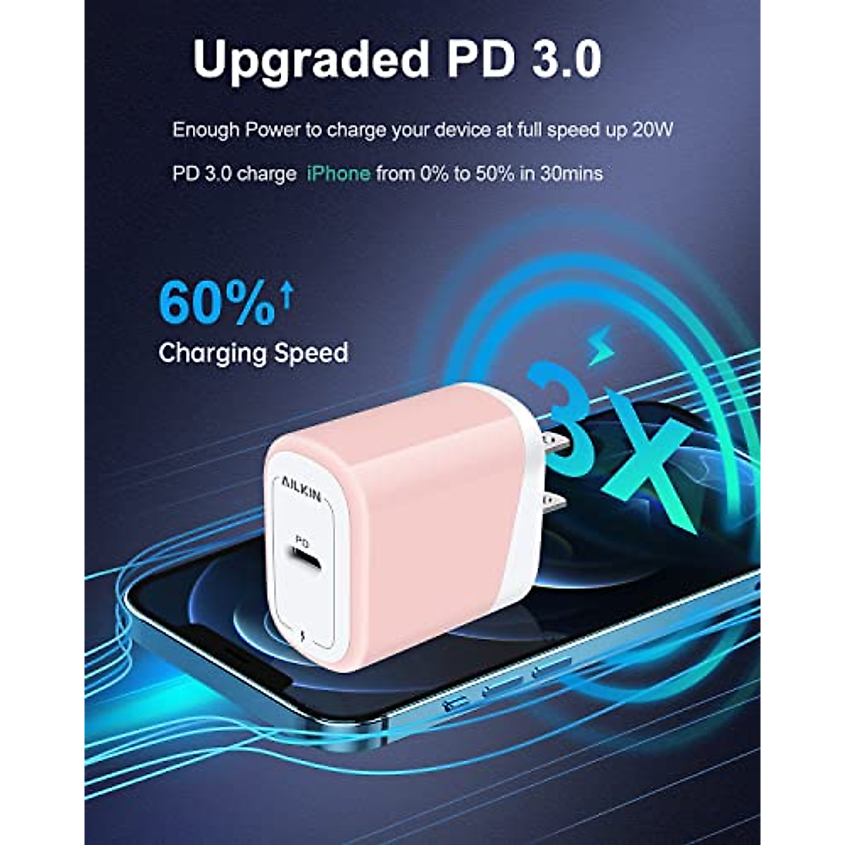 USB C Charger Fast Charging C Port Block for iPhone 14 Pro Max 14 Plus 13 12 11 Mini Se 10 X Xr Xs 8 Plus, Apple Watch 8 7 Usbc Charger Type C Power Adapter Lightning Phone Wall Plug Brick Cube Box
