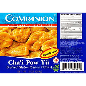 Companion - Braised Gluten Seitan Tidbits, 10 oz. Can (Pack of 6)
