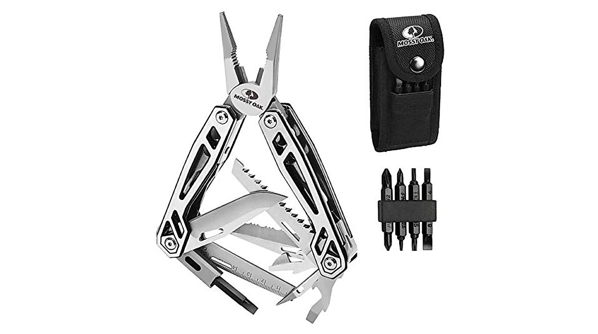 MOSSY OAK 21-in-1 Multi Tool - Durable Stainless Steel Pocket Knife