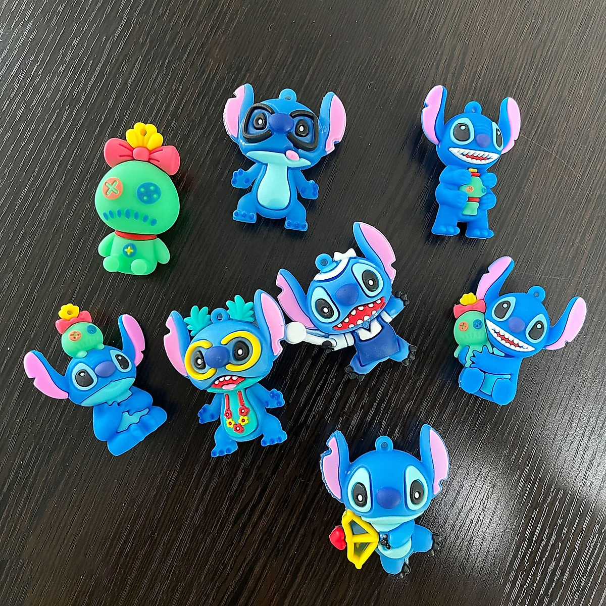 Educatgame 8Pcs Cartoon Cake Topper Sets for Cake Supplies for Boys Girls Birthday Party Decorations