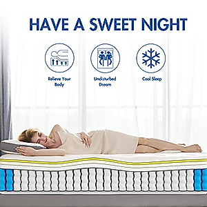 DH DIGLANT HOME Twin Mattress,10" Memory Foam Hybrid Tight Top Mattress with Pocket Spring,Medium-Firm Foam Mattress Sleep Motion Isolation, Supportive & Pressure Relieving,Mattress-in-a-Box