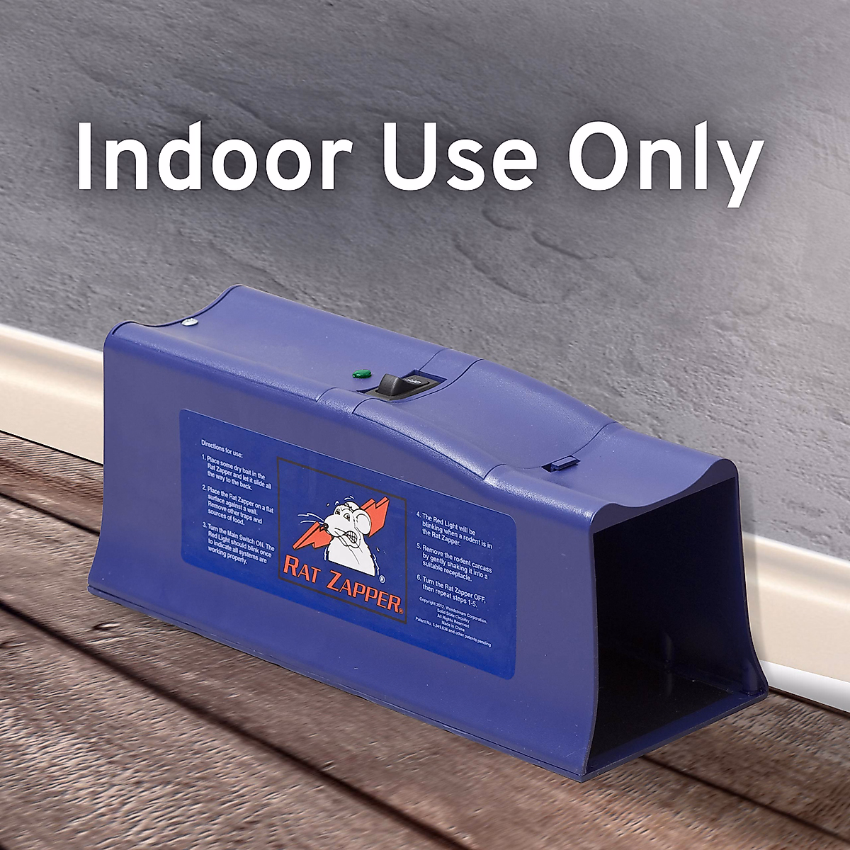 Rat Zapper Classic RZC001-4 Indoor Electronic Mouse and Rat Trap - 1 Electric Trap