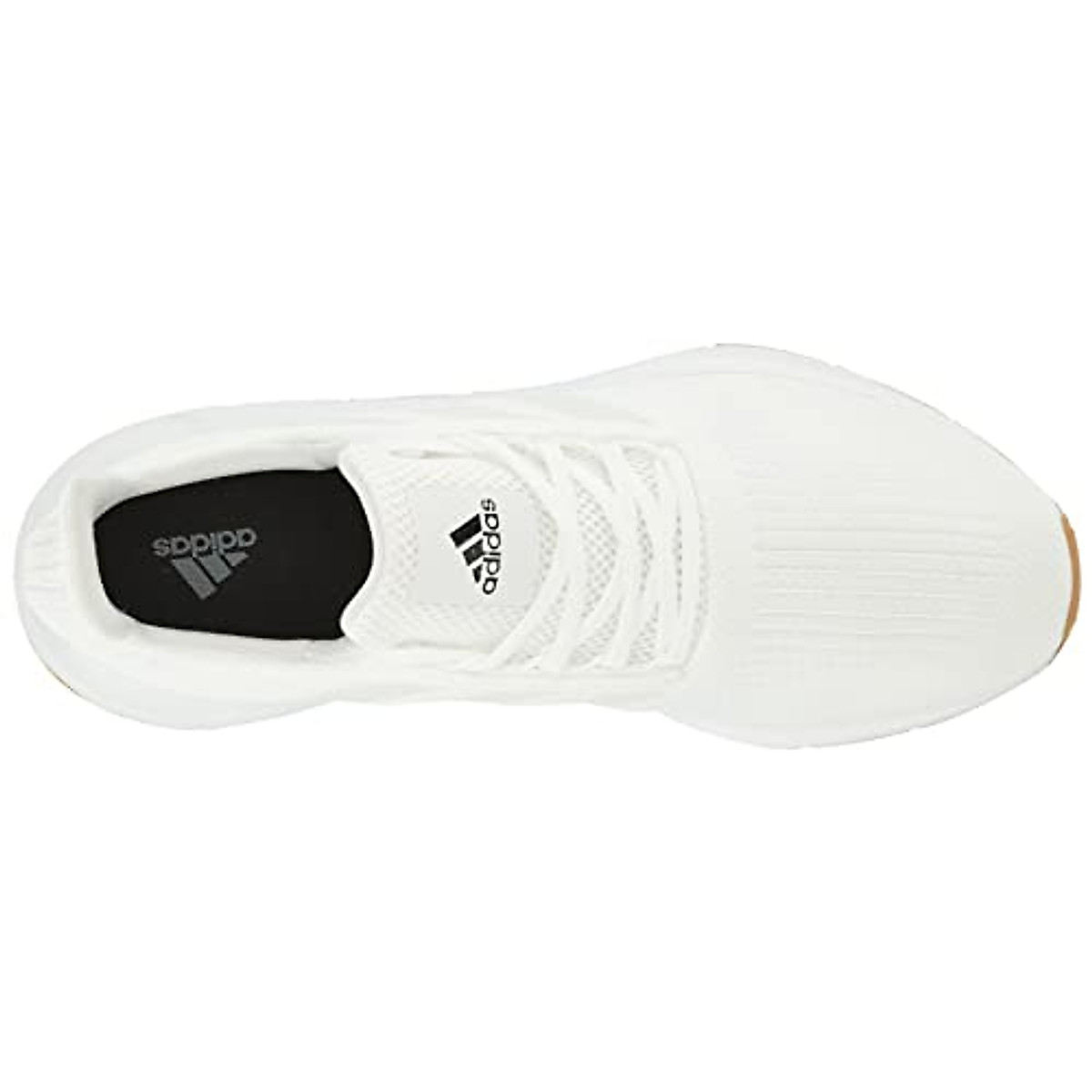 adidas Men's Swift Run Sneaker, White/White/Core Black, 10