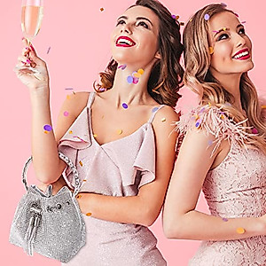 Women Rhinestones Crystal Evening Bags Crossbody Bags Women Purse Bling Bling Bag Shoulder Cross-body Purses for Cocktail Prom Wedding Party