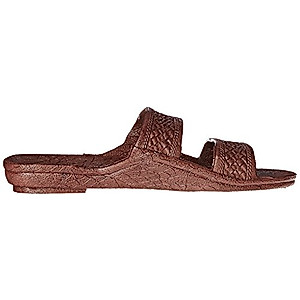 Surf Ware Brown Rubber Sandal, Hawaiian Classics Slide Slipper (8)