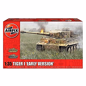 Airfix Tiger I 'Early Version' 1:35 WWII Military Tank Armor Plastic Model Kit A1363