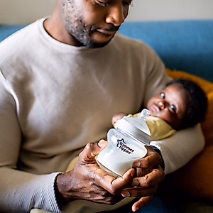 Tommee Tippee Closer to Nature Baby Bottle with 0-2 Mo. Newborn Pacifier - 5-Ounce