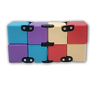 Gzymh Infinity Cube Fidget Toys Fidget Finger Toys, Toy Relaxing Hand-Held for Adults Kids, Killing Time Cool Fidget Blocks,Stress and Anxiety Relief Mini Preschool Toys (Multicolor)