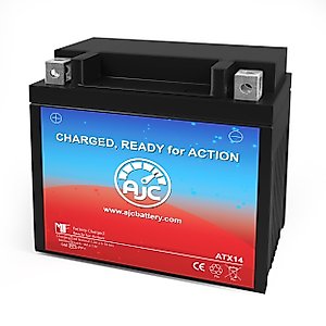 AJC Battery Compatible with Kawasaki KVF750 Brute Force 750CC ATV Battery (2005-2017)