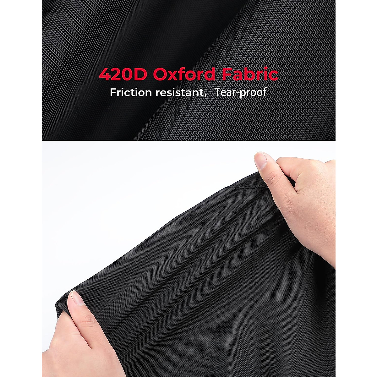 KEMIMOTO ATV Seat Cover Four Wheeler Seat Cover Water-Resistant Universal Compatible with Polaris Sportsman Fourtrax Can-Am Kawasaki Arctic Cat CFMOTO, Black