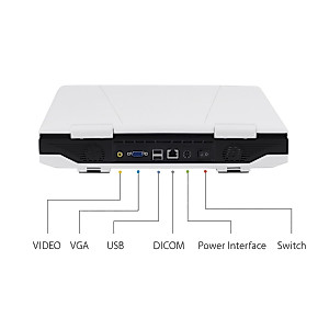 Ruisheng N50 Laptop Vet Ultrasound Machine 15" Large HD LCD Screen with Two Probe sockets for Veterinary Pregnancy use Standard with 3.5 MHz Convex Probe for pet Pregnancy use