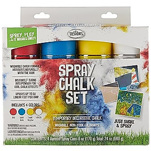 Testors Spray Chalk Primary Seasonal Kit