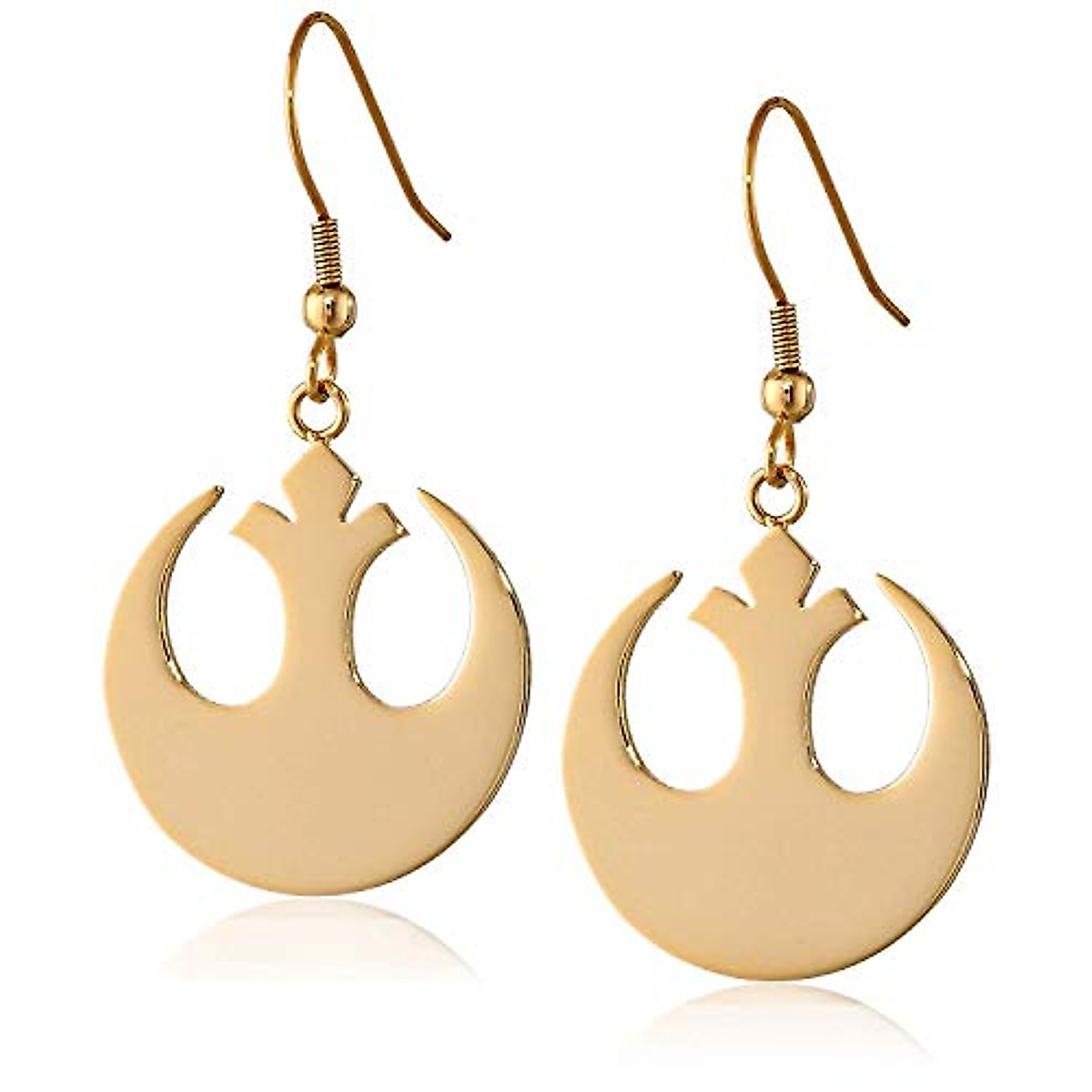 Rebel Alliance 925 Silver Earrings For Women & Gold plated Fishhook Trendy Lightweight Jewelry Hoop Dangle Earrings - Fashionable Accessories – Gift