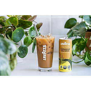 Lavazza Organic Cappuccino Cold Brew Coffee - (8 Fluid Ounce - Pack of 4)
