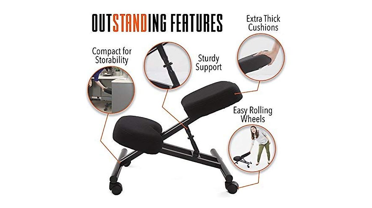 Posture Pro Ergonomic Kneeling Chair for Comfort & Support