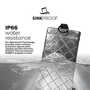 PHOOZY Apollo II Thermal Phone Case with AGION Lining and Keyring + Cross Body Strap for Easy Carry of The Apollo