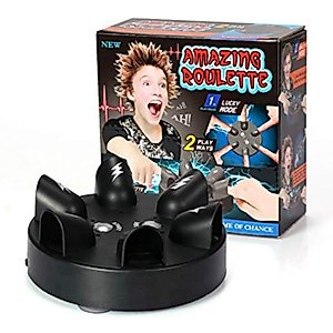XIGUI Polygraph Electric Shock Game, Novel Truth Game, Party Game Analyzer, Gift for Adults & Kids, 6 Player Supported, Battery Powered