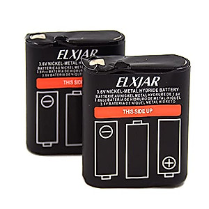 (2-Pack) 3.6V 800mAh PMNN4477AR Ni-MH Battery Pack Replacement for Motorola PMNN4477A Two-Way Radio Battery, Compatible with Motorola T200 T400 T500 T800 T600 T62 T82 T92 Series walkie-talkies