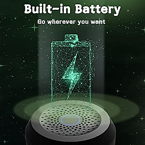 Sleepbox Sound White Noise Machine with 25 Soothing Sounds and 32 Volume Levels with Portable Hanging Rope and Headphone Jack Built-in Battery 4 Timers and Memory Function for Baby Kids Adults (Black)