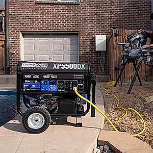 DuroMax XP5500DX 5,500-Watt/4,500-Watt 224cc Electric Start Dual Fuel Portable Generator w/CO Alert