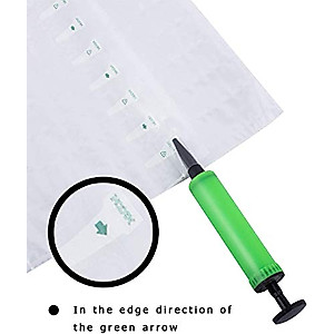 GIEMSON Wine Bottle Protector Travel Bags, 50 Packs Inflatable Air Column Packaging Bubble Cushion Wrap for Suitcase Luggage Airplane, Safety Shipping