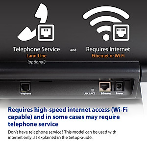 Hamilton CapTel 2400i Captioned Telephone Large Touch-Screen Captioned Telephone with 40dB Amplification