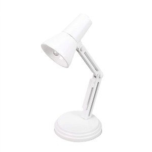 Meideli Desk Light LED Table Lamp Foldable Eye Protection Simple Plastic Home Bedroom Dormitory Desk Lamp for Students White