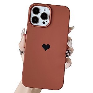 Jmltech Compatible with iPhone 13 Pro Max Case Silicone Liquid Women Men Slim Protective Full Body Protection Soft Cute Phone Case with Anti-Scratch Soft Microfiber for iPhone 13 Pro Max Dark Brown