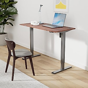 Comfty Home/Office Height Adjustable Table, 28.7” to 48.4”, Brown