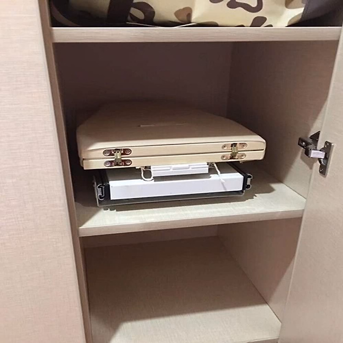 Pull Out Ironing Board 12” x 32” Retractable Hidden Ironing Board Closet Foldable Ironing Board with Heat-Resistant Ironing Board Cover