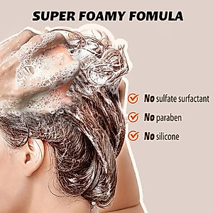 SAPHUS Bar Shampoo and Conditioner Bar Set for Dry & Curly Hair, Argan Oil Solid Shampoo Bar and Conditioner Bar Soap for Strengthening, Cleansing & Moisturizing, Travel Size, Zero Waste, 2pc Set