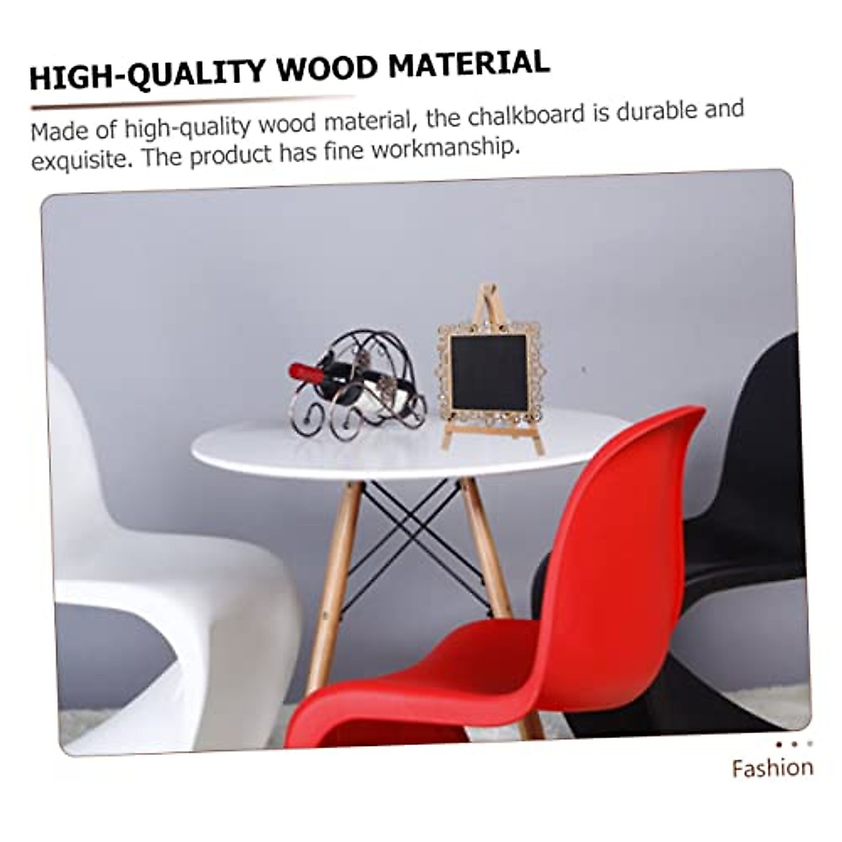 DECHOUS 3pcs Small Blackboard Wedding Easel Chalkboard Mini Table Blackboards Table Blackboard with Stand Tabletop Blackboard Mini Blackboard Easel Wood Office Price Tag Rewritable