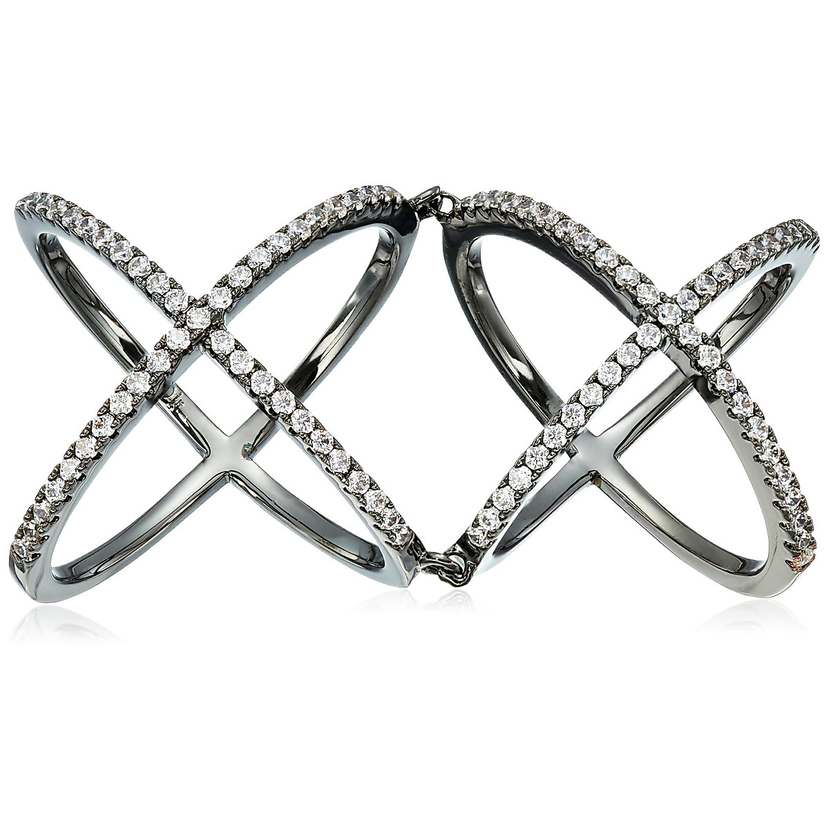 Noir Jewelry Eltham Hinge Ring, Size 7