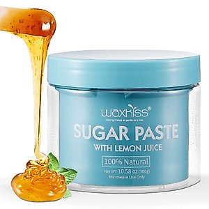 Sugar Wax Kit - Medium All-Purpose Hair Removal Kit with Lemon Juice for Brazilian, Legs, Arms, Bikini, Back, Chest, Face