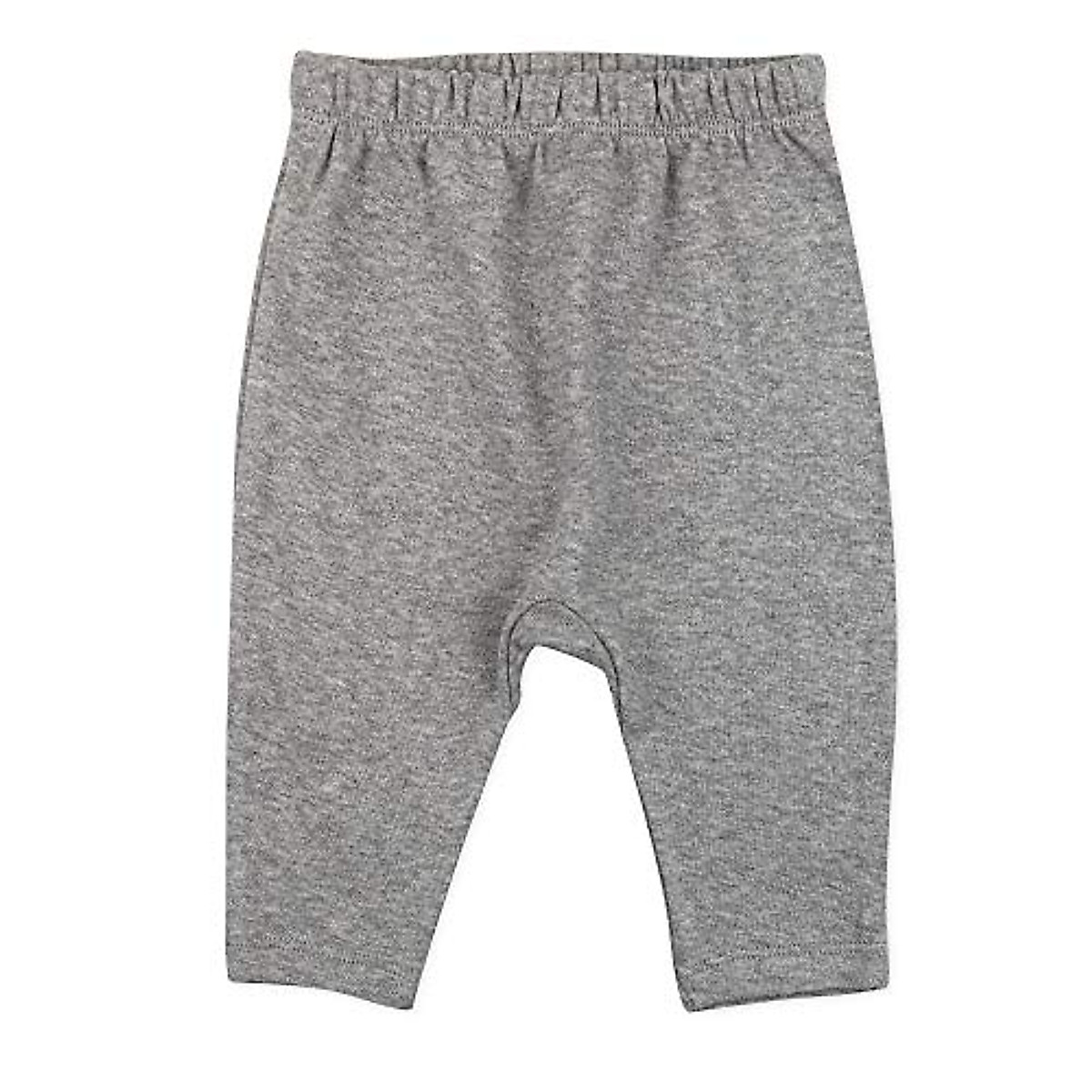 HonestBaby unisex baby Organic Cotton Cuff-less Harem Multi-pack Pants, 4-pack Gray Ombre, 6-9 Months US