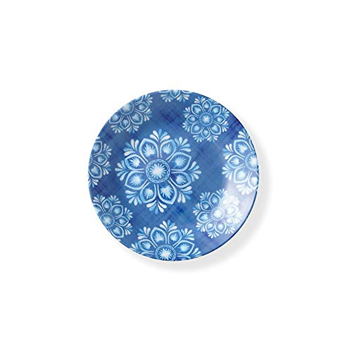 Corelle Vitrelle 18-Piece Service for 6 Dinnerware Set, Triple Layer Glass and Chip Resistant, Lightweight Round Plates and Bowls Set, Lisbon Terrace