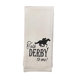 Talk Derby To Me Tea Towel