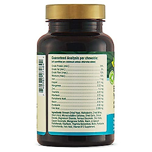 PetNC Natural Care Brewers Yeast Chewables for Dogs, 250 Count